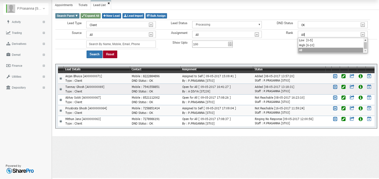 Sales Management – StanSoft
